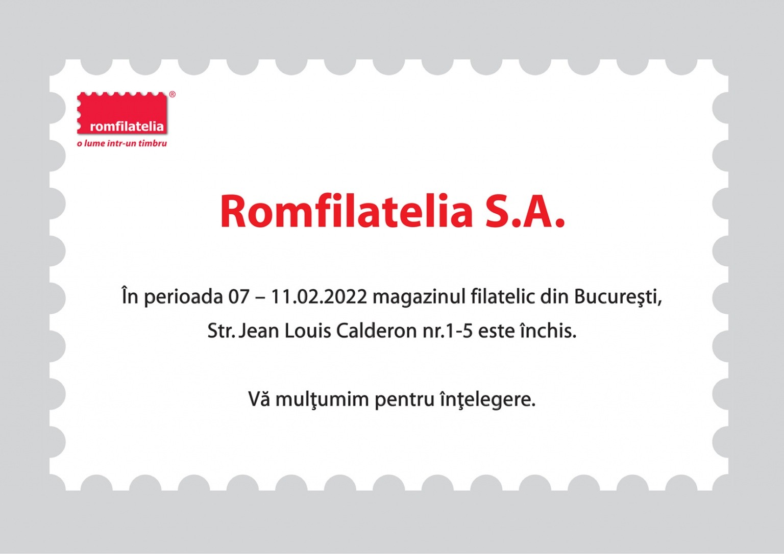 Program magazin Jean Luis Calderon – Romfilatelia – O lume intr-un timbru